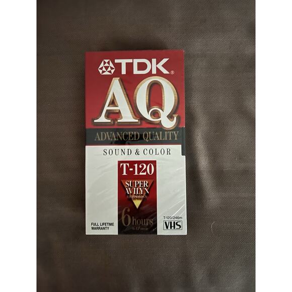 TDK | Media | 6 Hour Tdk Advanced Quality T2 Blank Vhs Tape New Sealed | Poshmark